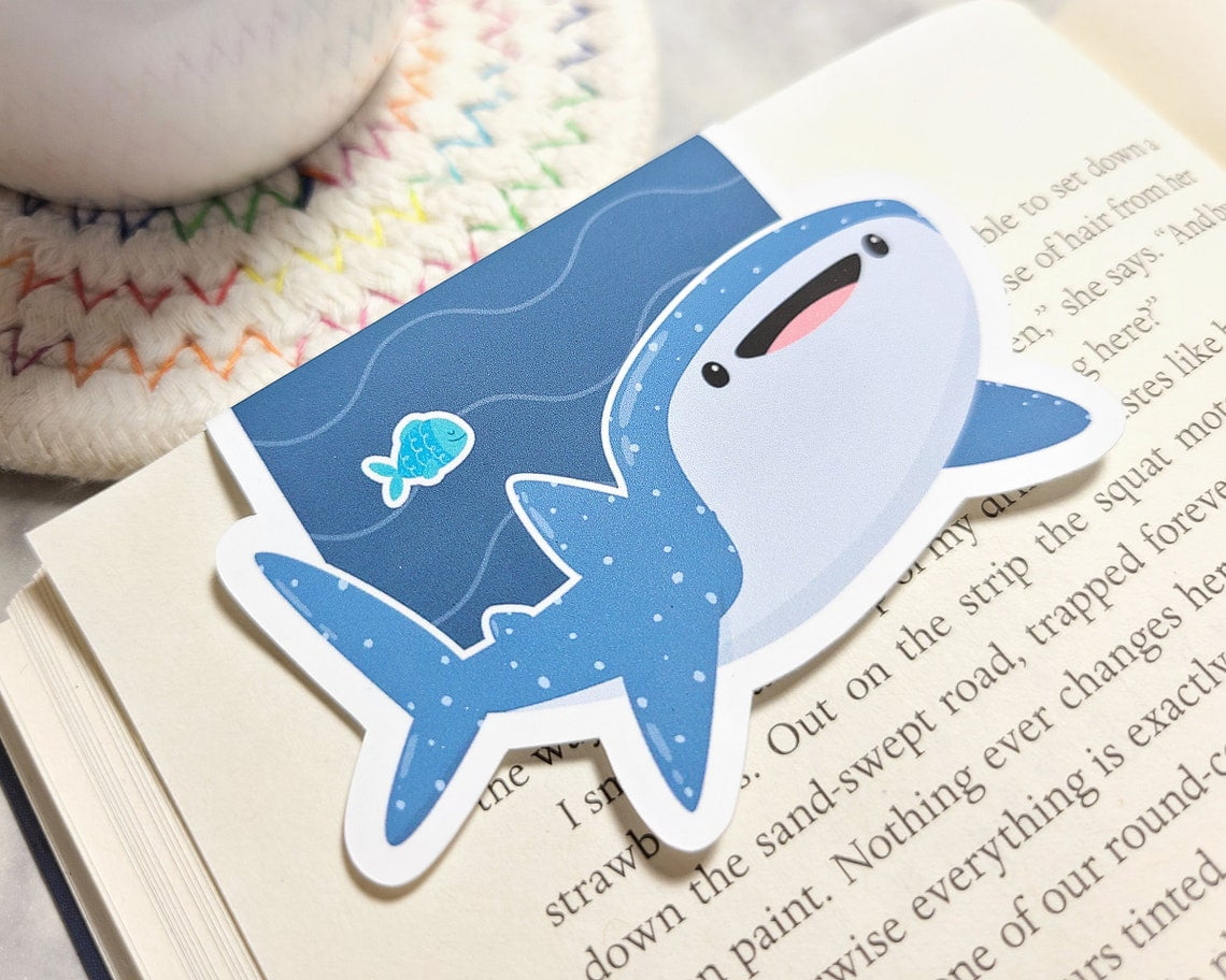 Maneki Whaleshark Bookmark, Under The Sea Planner Clip, Cute Ocean ...
