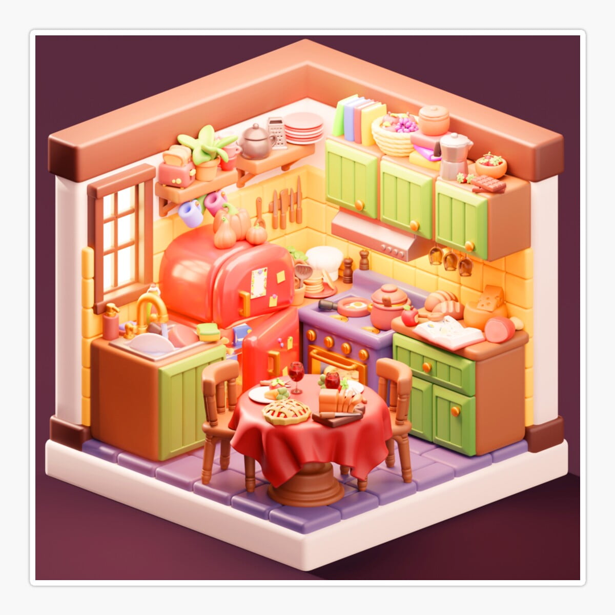 Maneki What Am I Cooking Or You? Sticker, Phone Decal Water Bottle ...