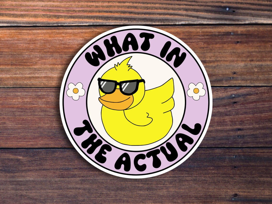 Maneki What In The Actual Duck er, Duck er, Funny er, Best Friend Gift ...