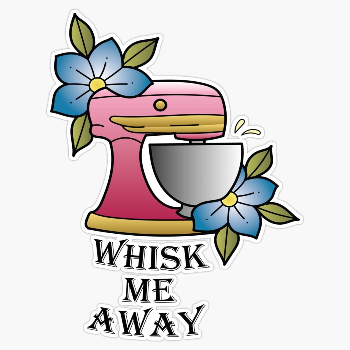 Maneki Whisk Me Away Er, Phone Decal Water Bottle Stickers Car Decals ...