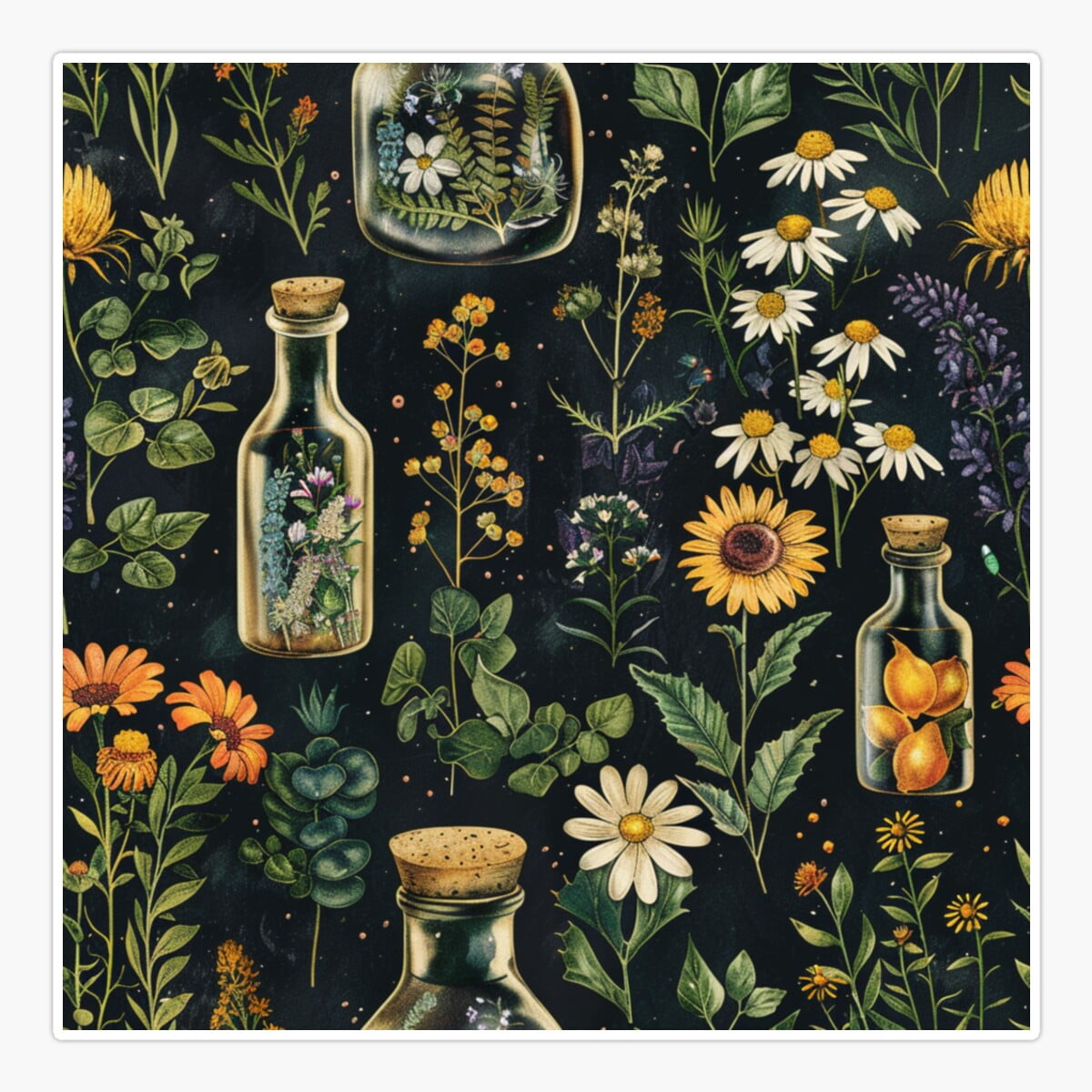 Maneki Whispering Wormwood Dark Academia Sticker, Phone Decal Water ...