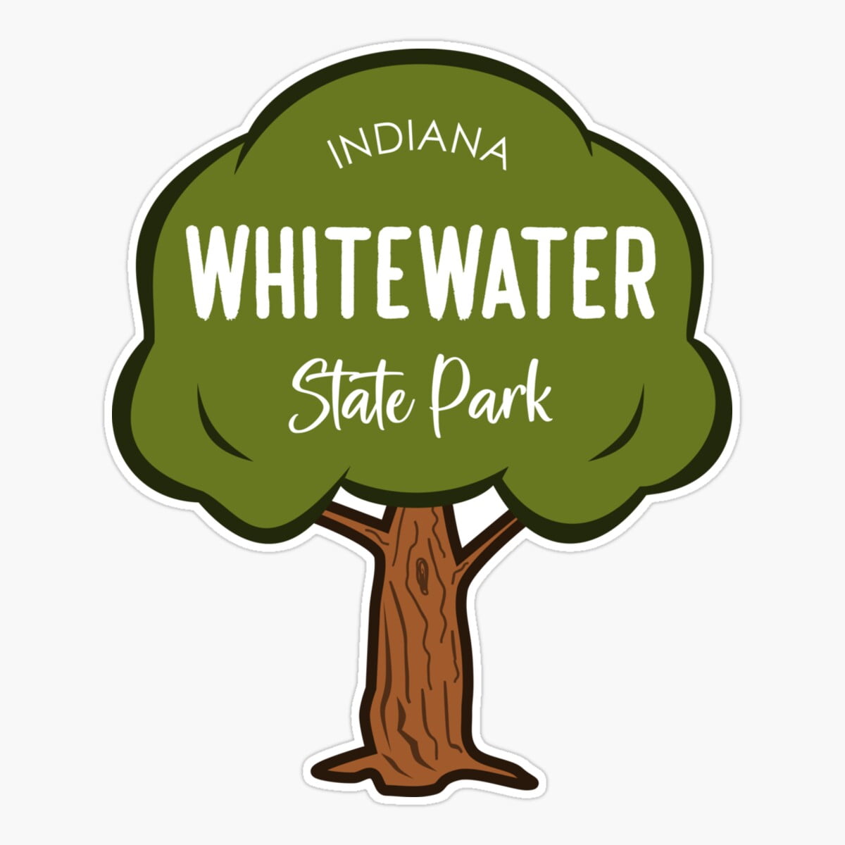 Maneki Whitewater State Park Indiana Tree Er, Phone Decal Water Bottle ...