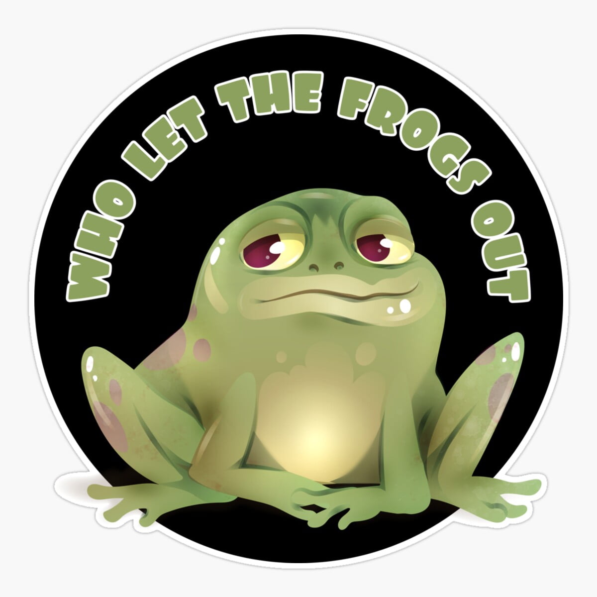 Maneki Who Let The Rogs Out, Pover Jewish Holiday, Rogs Plague Sticker ...