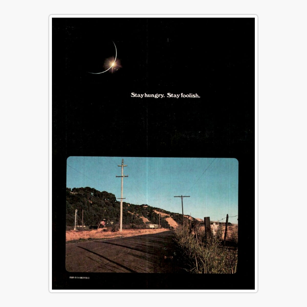 Maneki Whole Earth Catalog / Stay Foolish Sticker, Phone Decal Water ...