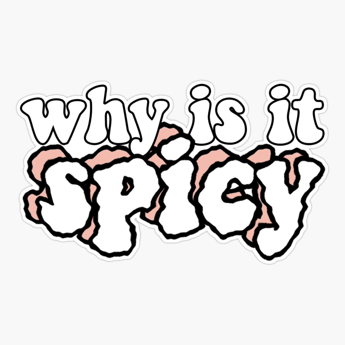 Maneki Why Is It Spicy Sticker, Phone Decal Water Bottle Stickers Car ...