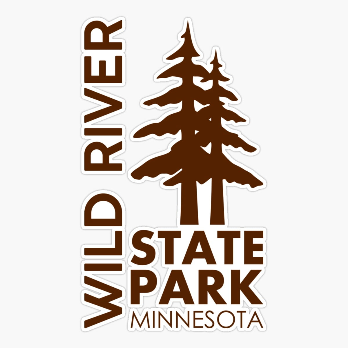 Maneki Wild River State Park Pines Er, Phone Decal Water Bottle ...