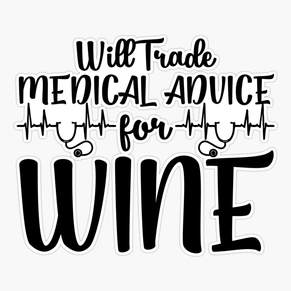 Maneki Will Trade Medical Advice For Wine Er, Phone Decal Water Bottle ...