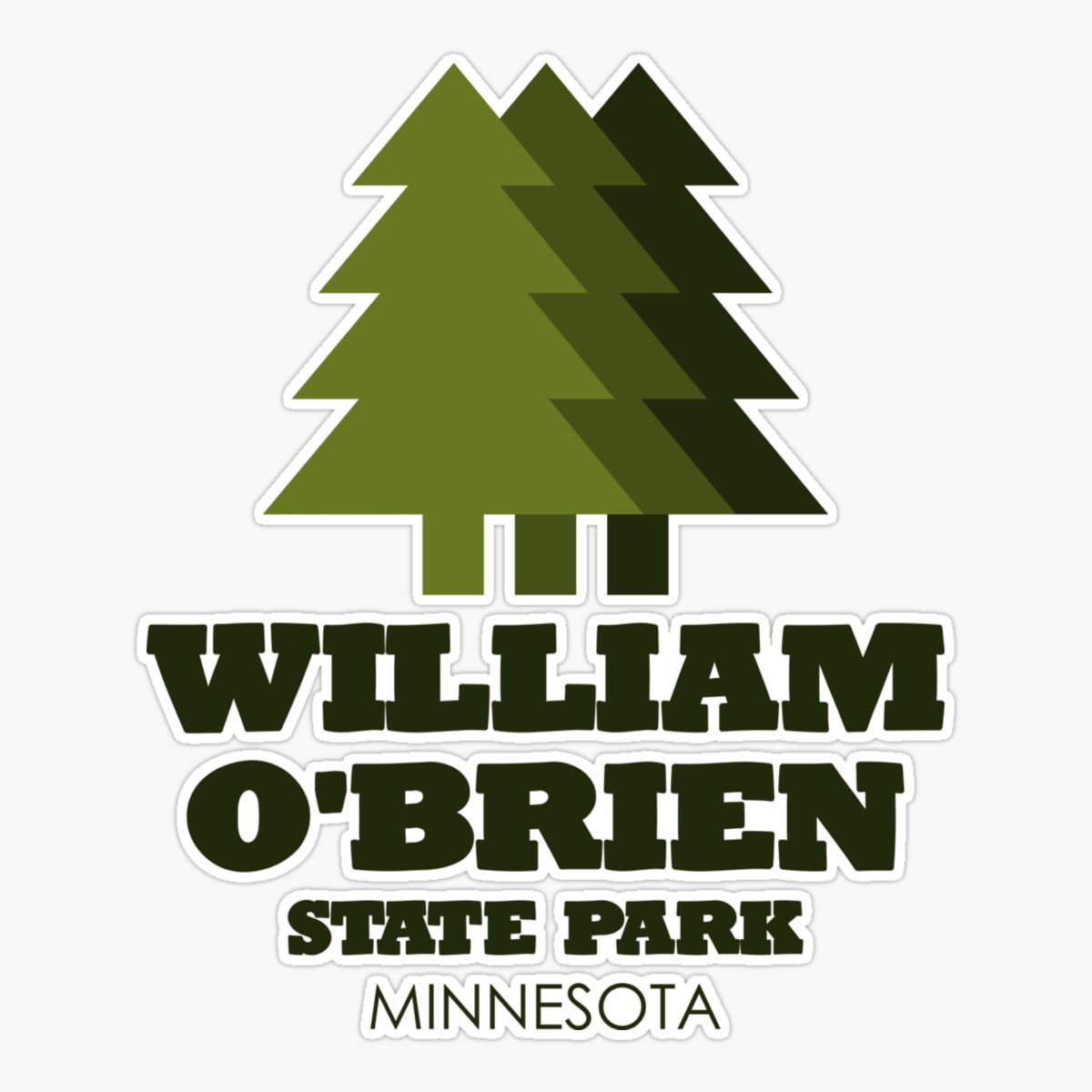 Maneki William O'Brien State Park Er, Phone Decal Water Bottle Stickers ...