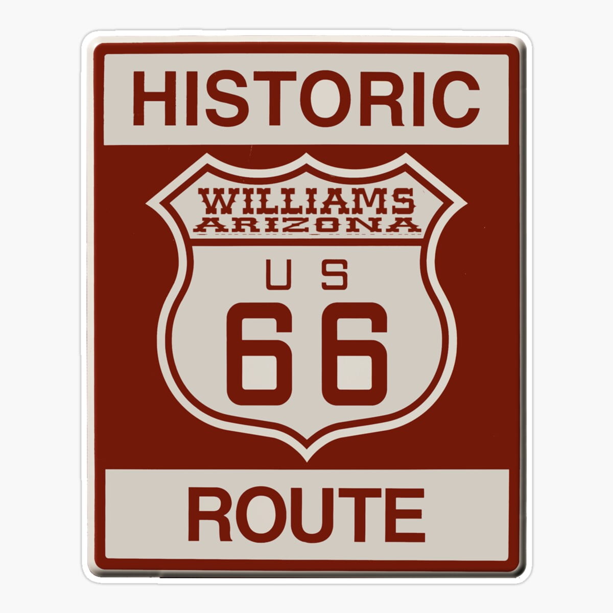 Maneki Williams Route 66 Er, Phone Decal Water Bottle Stickers Car ...