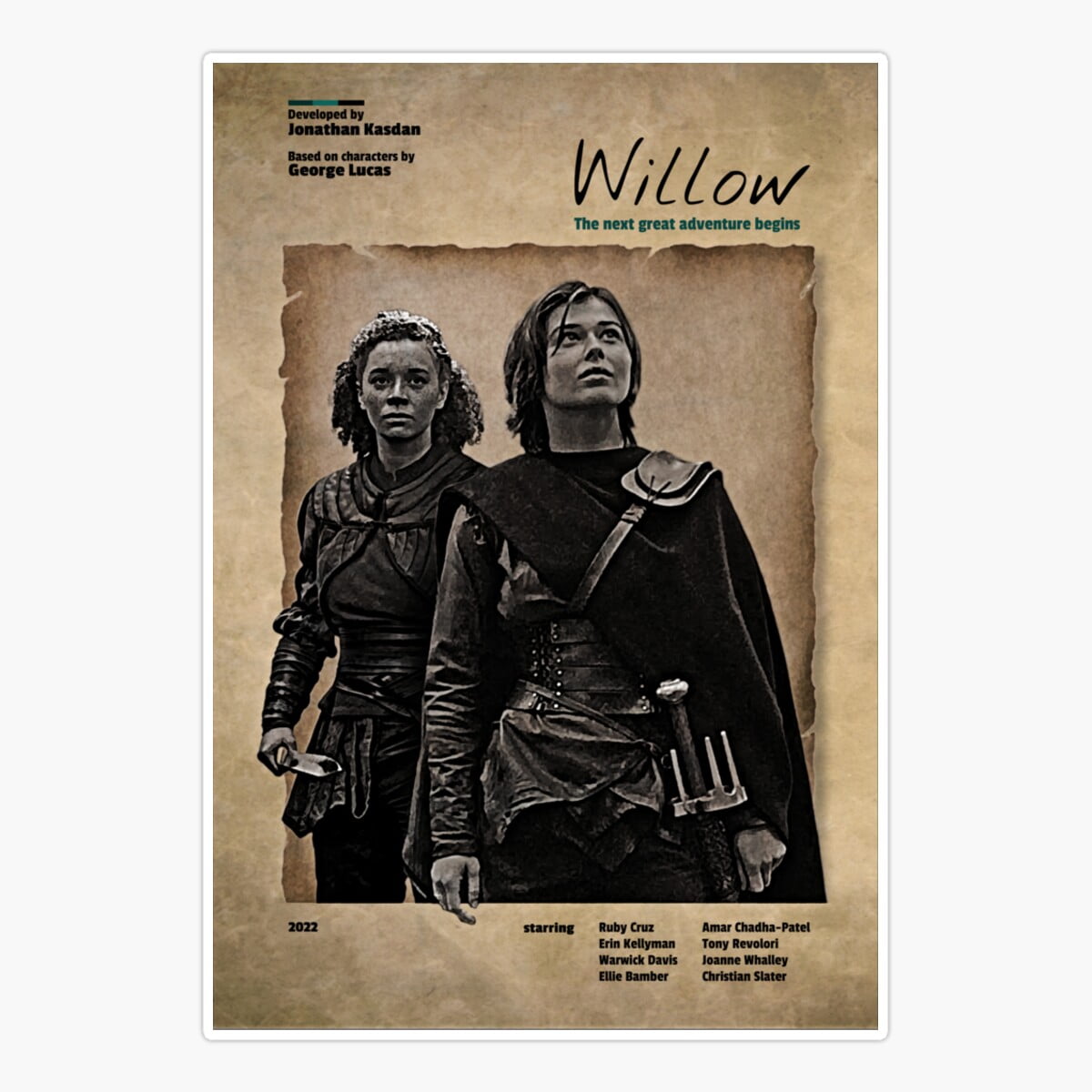 Maneki Willow Poster - Kit And Jade Sticker, Phone Decal Water Bottle ...