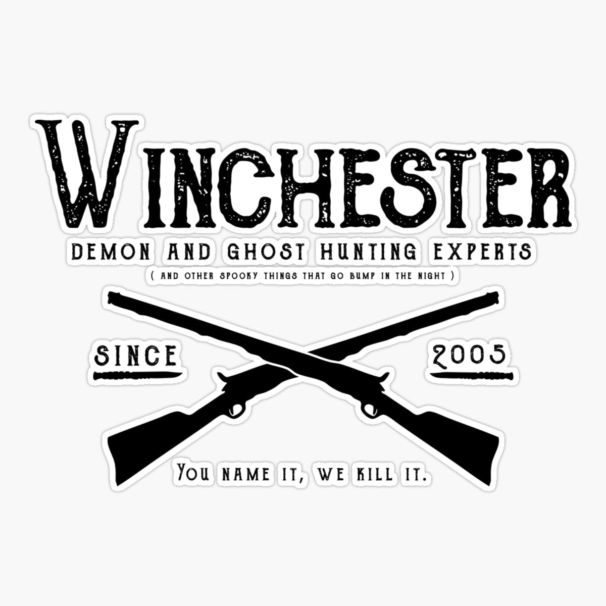 Maneki Winchester Hunting Er, Phone Decal Water Bottle Stickers Car ...