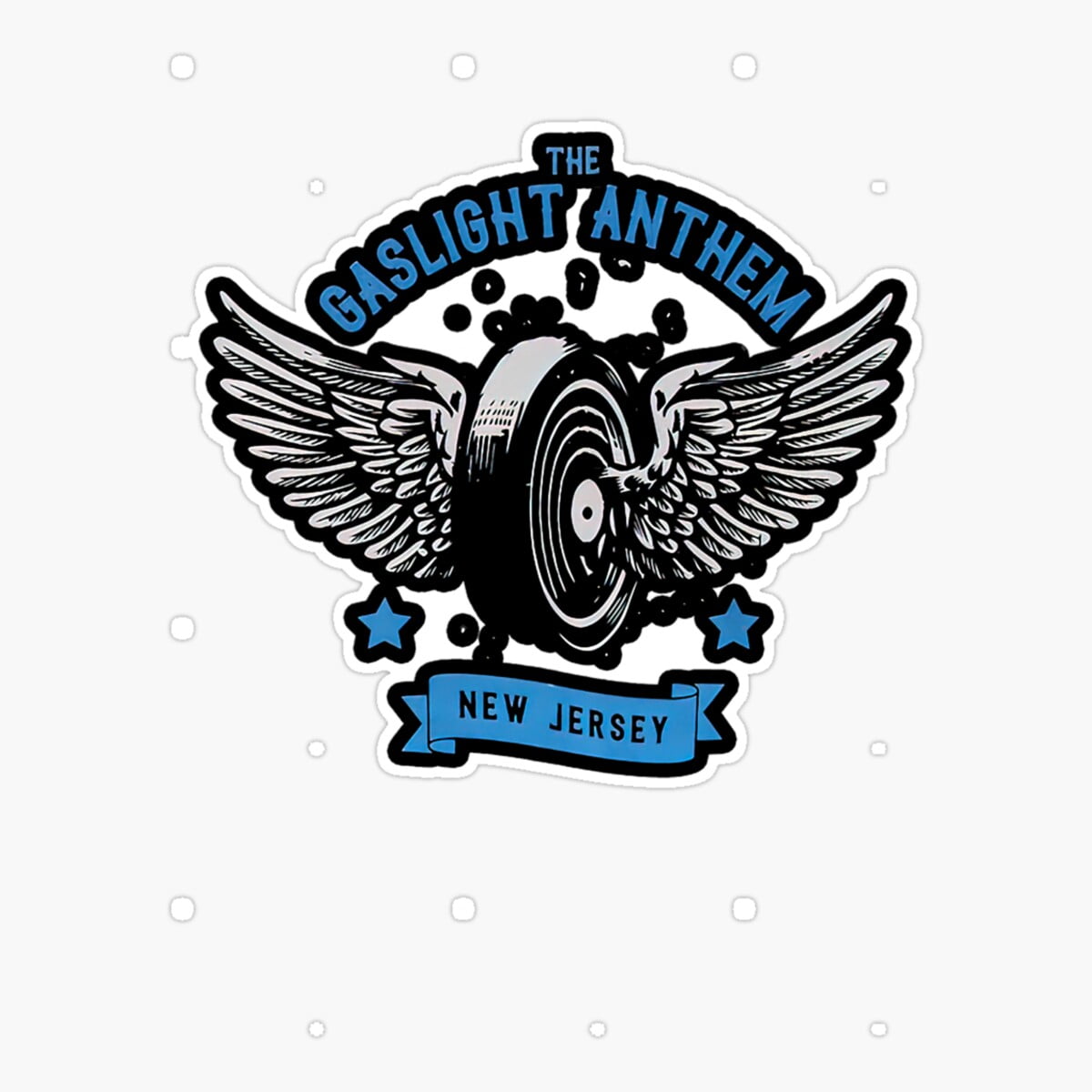 Maneki Wings Tire Sticker, Phone Decal Water Bottle Stickers Car Decals ...