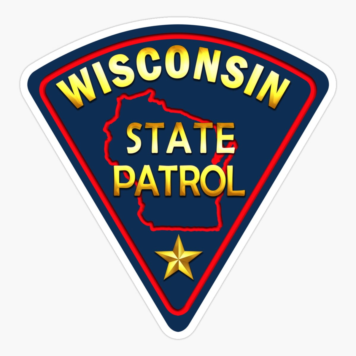 Maneki Wisconsin State Police - Badge, Patch, Emblem Er, Phone Decal ...