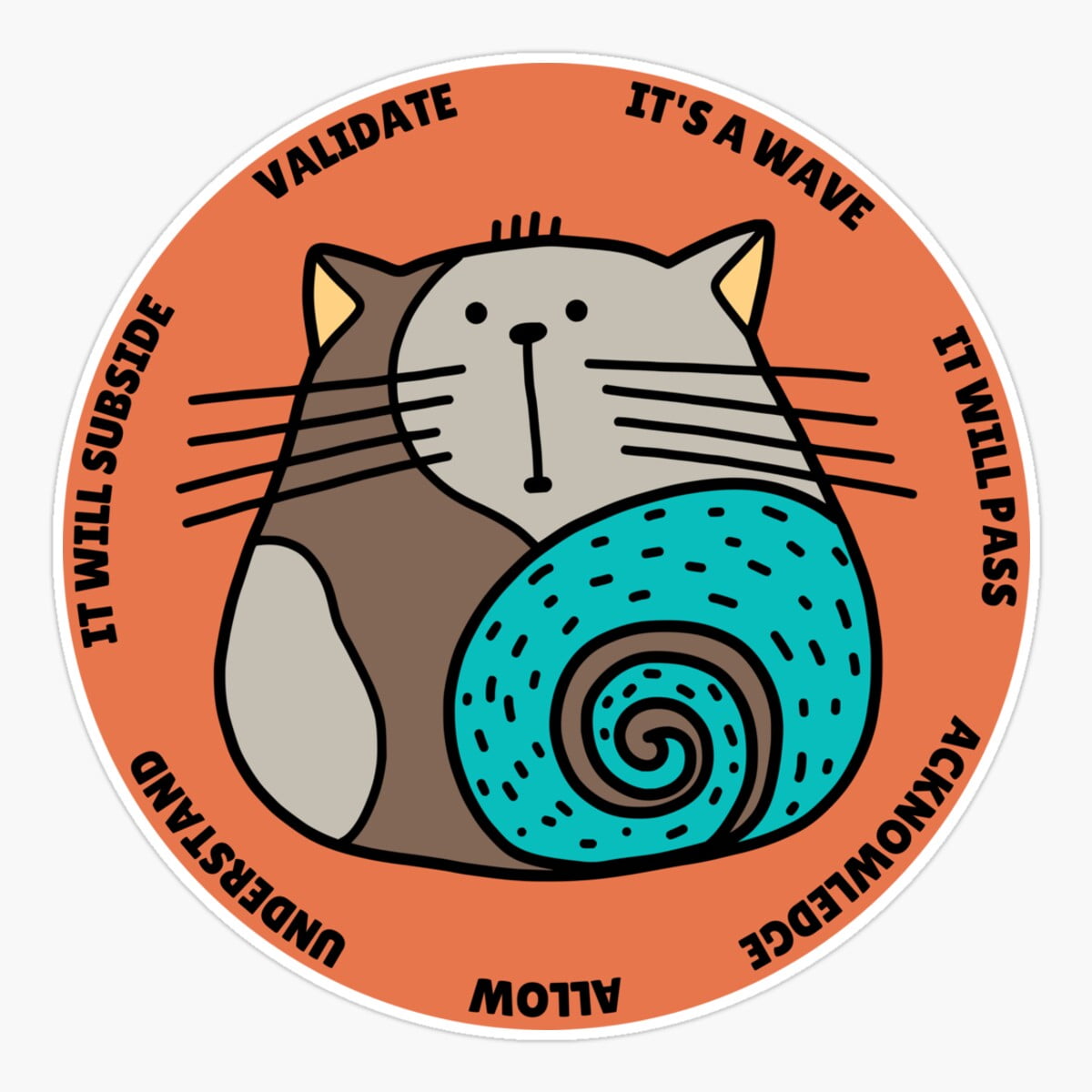 Maneki Wise Mind Wise Cat Reminder O Emotion Regulation Dbt Skills ...