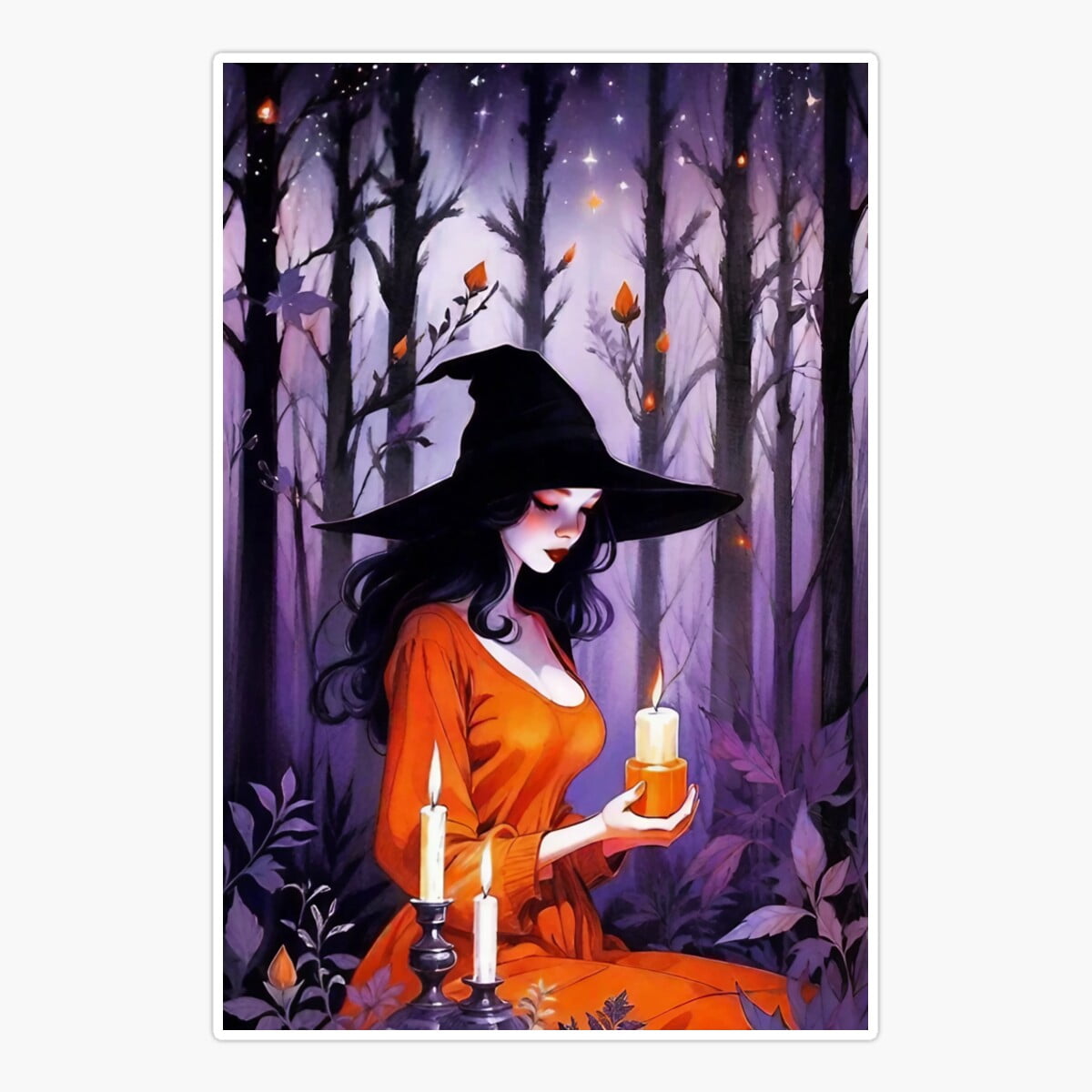 Maneki Witch Aesthetic, The Witchery, Sorcery Sticker, Phone Decal ...