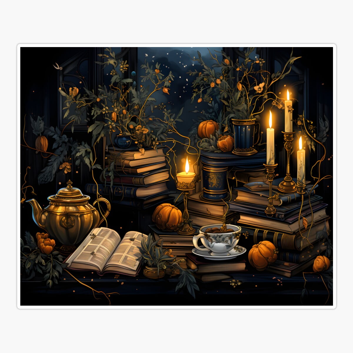 Maneki Witch Altar Sticker, Phone Decal Water Bottle Stickers Car ...