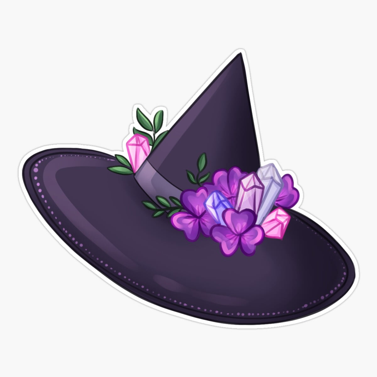 Maneki Witch Hat, Cottagecore Sticker Aesthetic, Autumn Stickers, Witch ...