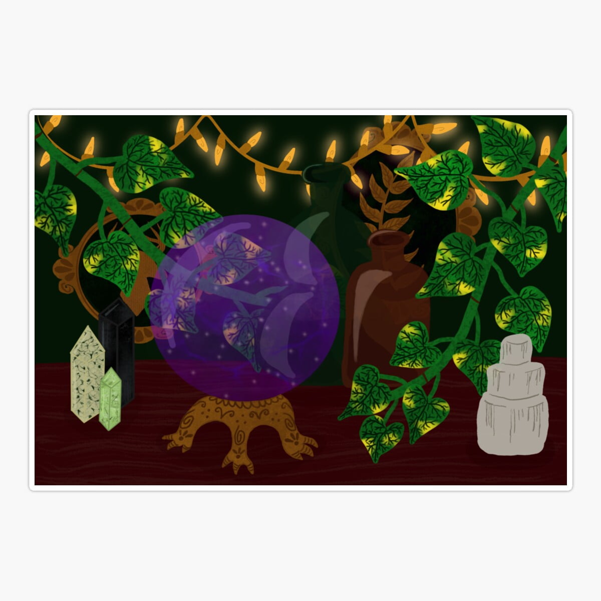 Maneki Witch’S Altar Sticker, Phone Decal Water Bottle Stickers Car ...