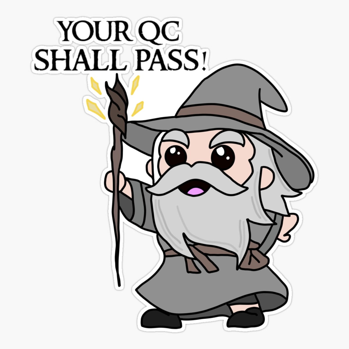 Maneki Wizard Qc Laboratory Er, Phone Decal Water Bottle Stickers Car Decals, Funny Birthday ...