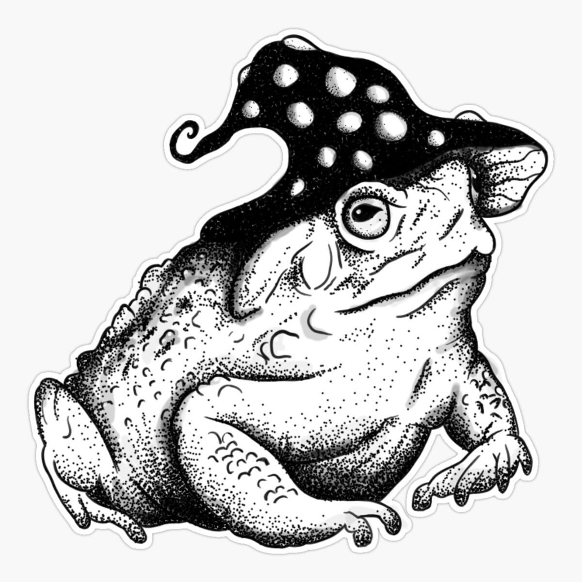 Maneki Wizard Toad Design Sticker, Phone Decal Water Bottle Stickers ...