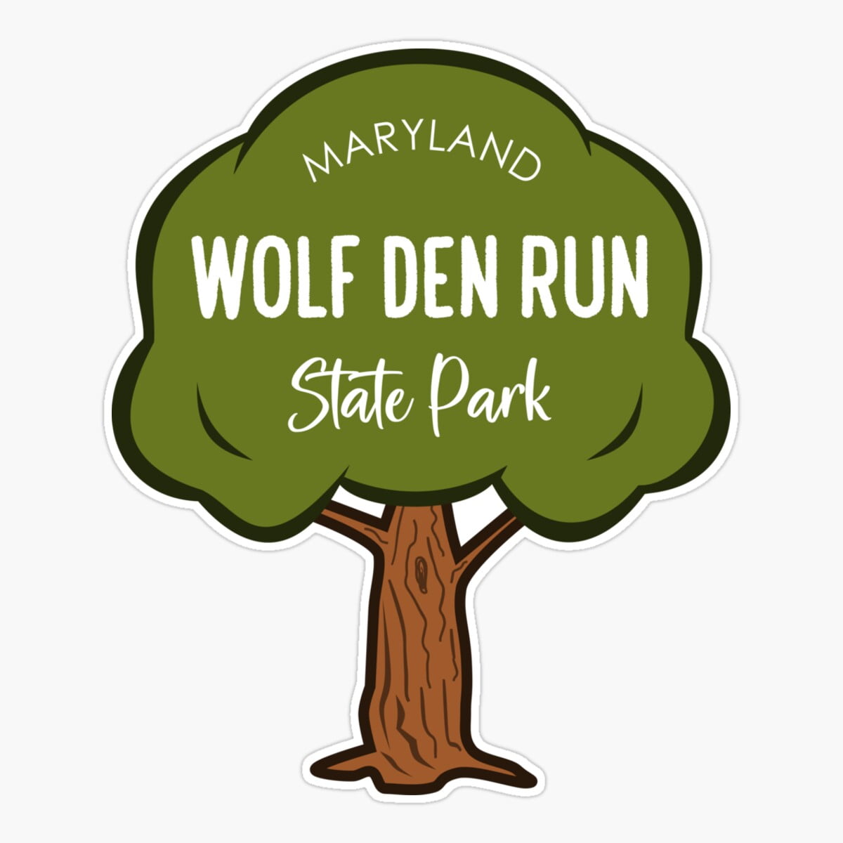 Maneki Wol Den Run State Park Maryland Tree Er, Phone Decal Water ...