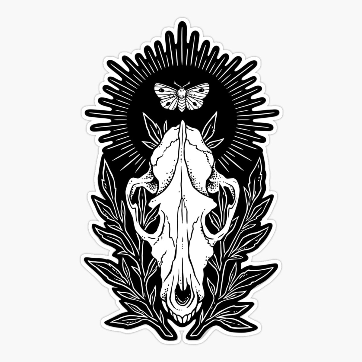 Maneki Wolf Skull Fox Skull Skulldog Vulture Culture Green Witch Gothic ...