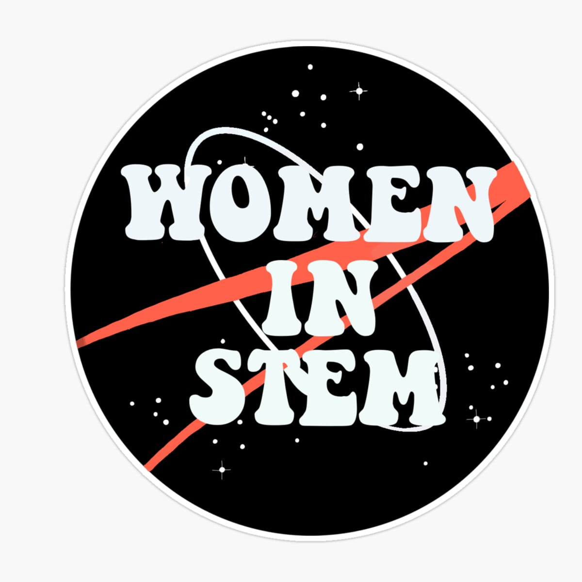 Maneki Women In Stem Nasa Sticker Black Sticker, Phone Decal Water ...