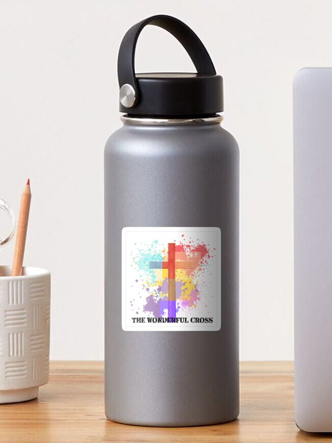 Maneki Wonderful Cross Sticker, Phone Decal Water Bottle Stickers Car ...