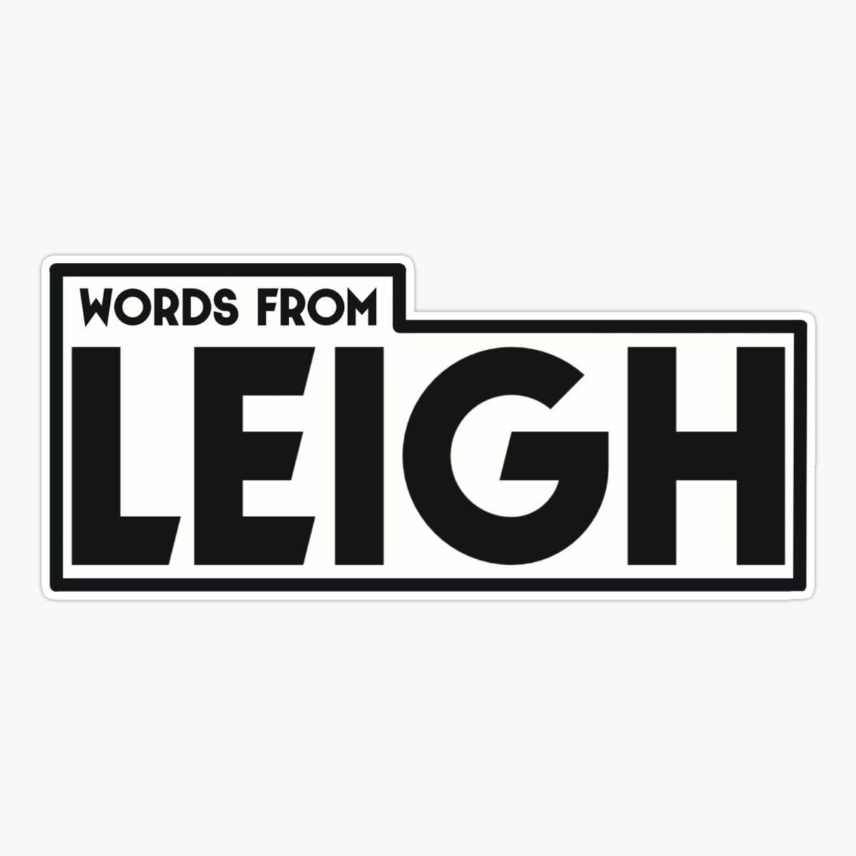 Maneki Words Rom Leigh Sticker, Phone Decal Water Bottle Stickers Car ...