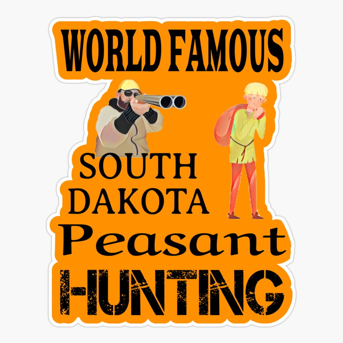 Maneki World Amous South Dakota Peasant Hunting Er, Phone Decal Water ...