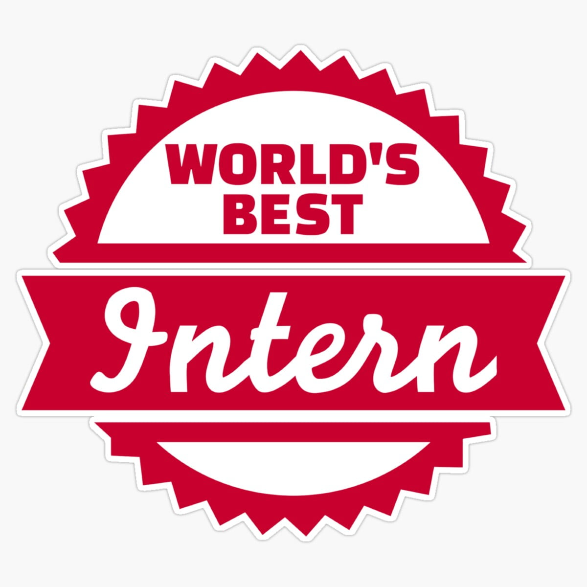 Maneki World'S Best Intern Er, Phone Decal Water Bottle Stickers Car ...