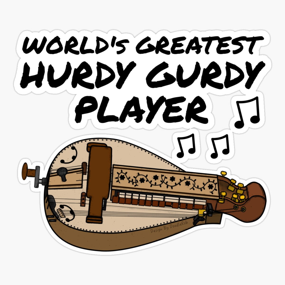 Maneki World'S Greatest Hurdy Gurdy Player Gurdyist Musician Funny Er ...