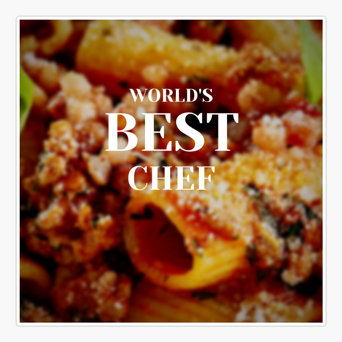 Maneki Worlds Best Che | Rigatoni Pasta | Gits Or Ches Sticker, Phone Decal Water Bottle ...