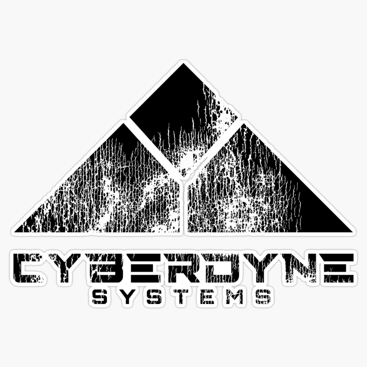 Maneki Worn Cyberdyne Logo (Black) Er, Phone Decal Water Bottle ...