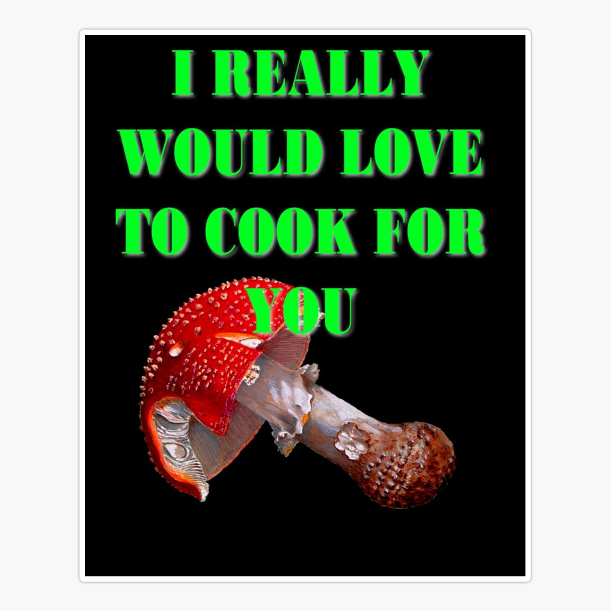 Maneki Would Love To Cook Or You Sticker, Phone Decal Water Bottle ...