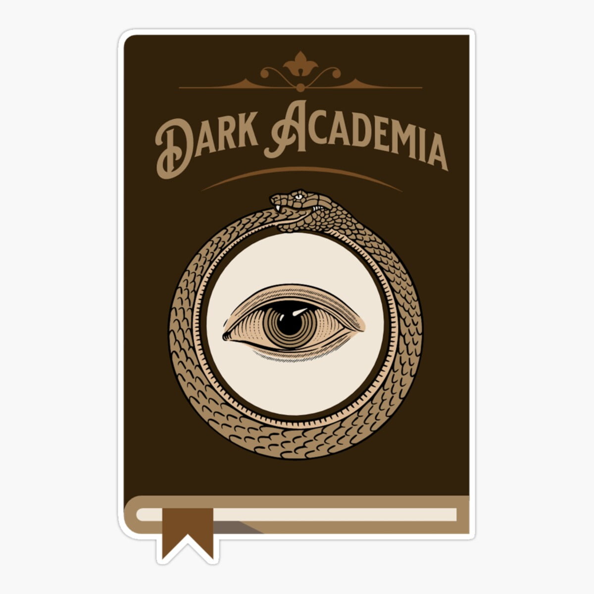 Maneki Writing Education Art Mystic Eye Books Dark Academia Sticker ...