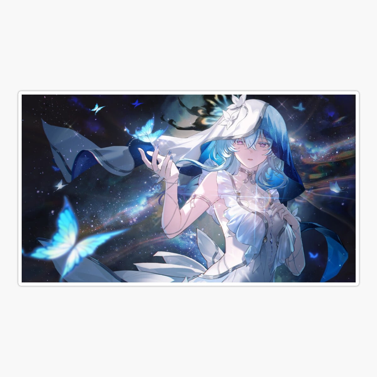 Maneki Wuthering Waves Shorekeeper Sticker, Phone Decal Water Bottle ...