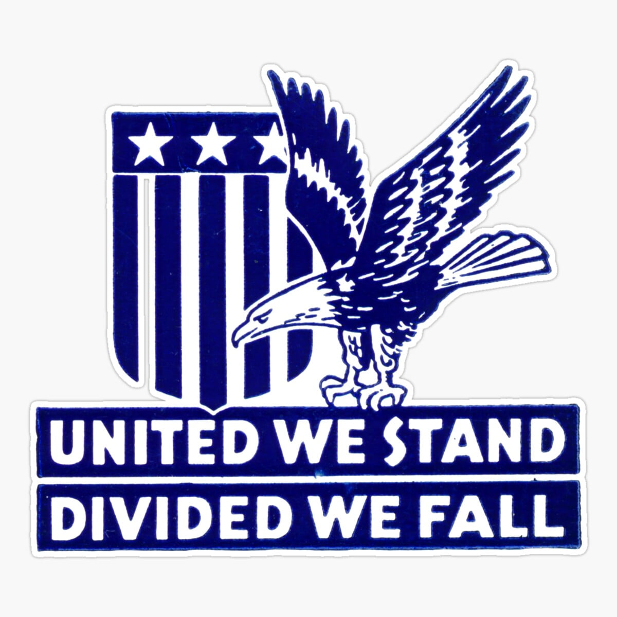 Maneki Wwii United We Stand Sticker, Phone Decal Water Bottle Stickers ...