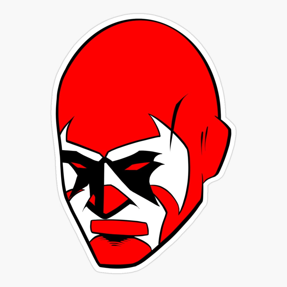 Maneki X-Lucha (Boston Red) Sticker, Phone Decal Water Bottle Stickers ...