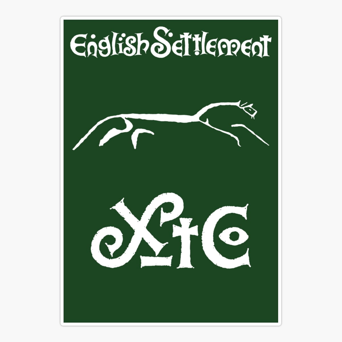 Maneki Xtc - English Settlement Sticker, Phone Decal Water Bottle ...