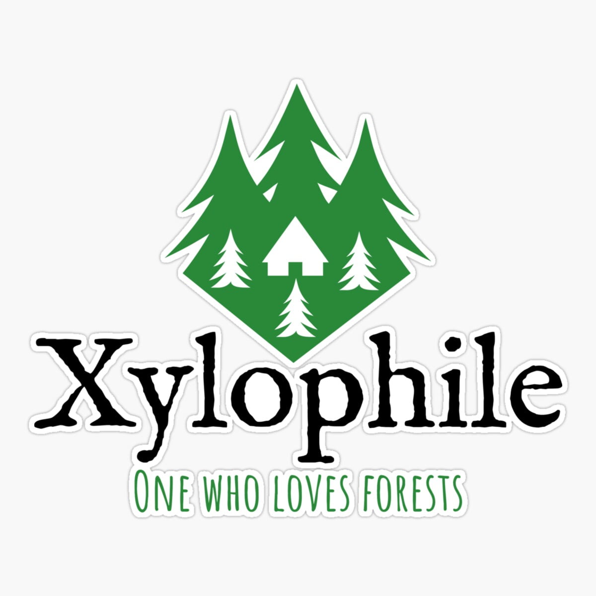 Maneki Xylophile Academic Name For Forest Lover, Outdoors Person, Hiker ...