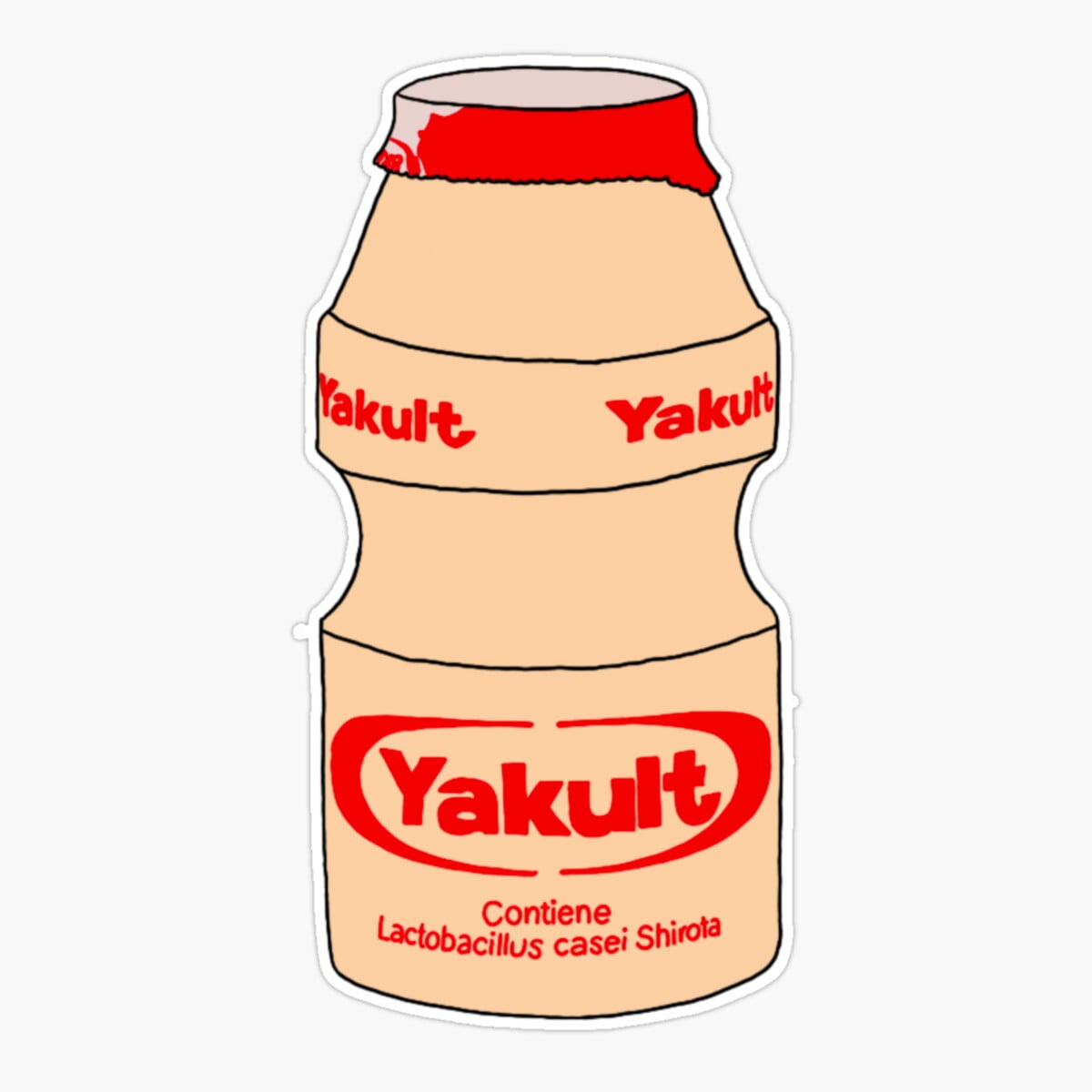 Maneki Yakult Illustration Er, Phone Decal Water Bottle Stickers Car ...