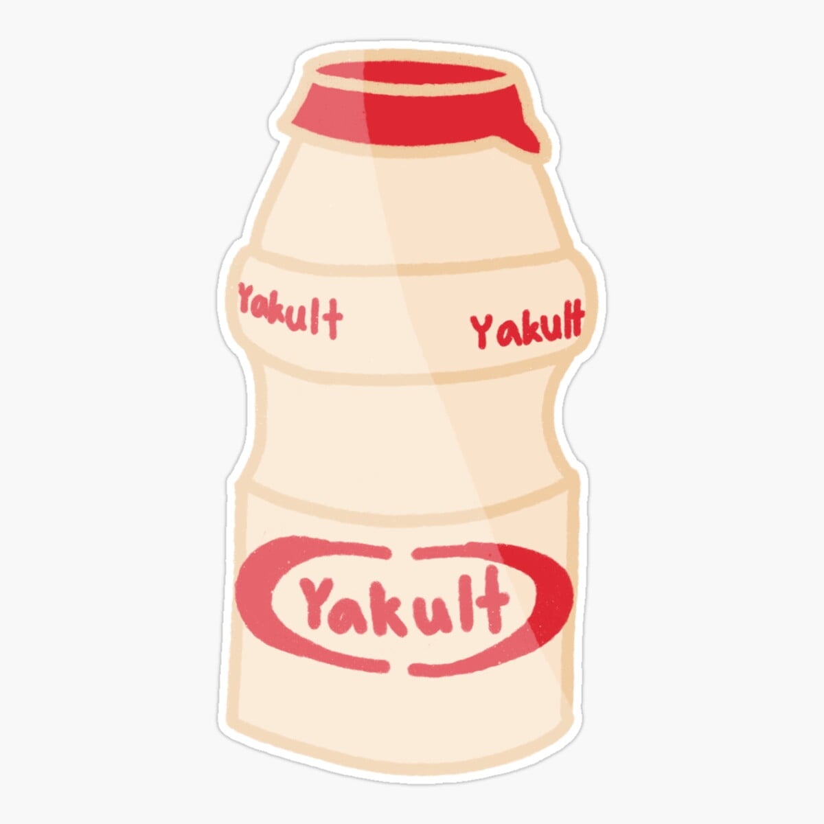 Maneki Yakult Redrawn Er, Phone Decal Water Bottle Stickers Car Decals ...