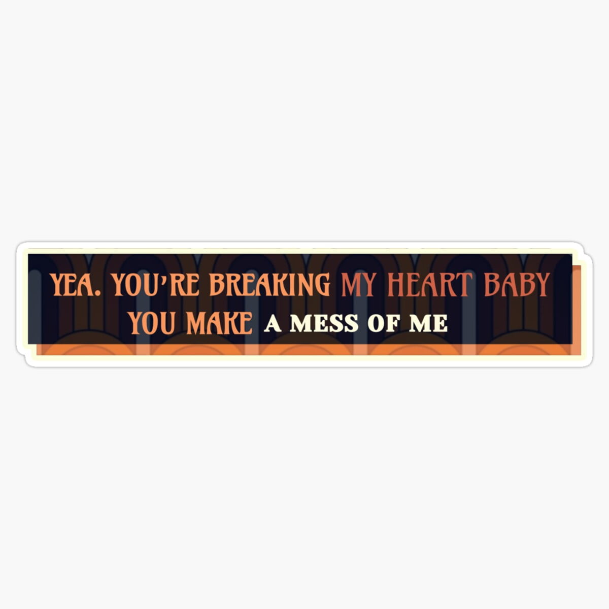 Maneki Yea You'Re Breaking My Heart Baby You Make A Mess Of Me - Lose ...