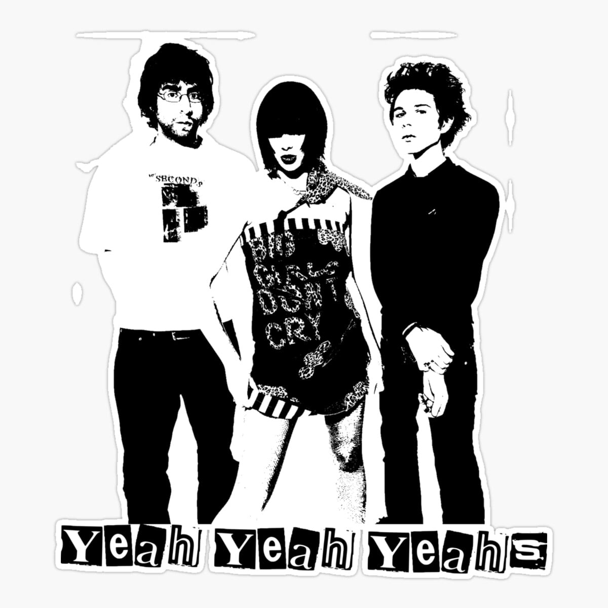 Maneki Yeah Yeah Yeahs Band Sticker, Phone Decal Water Bottle Stickers ...