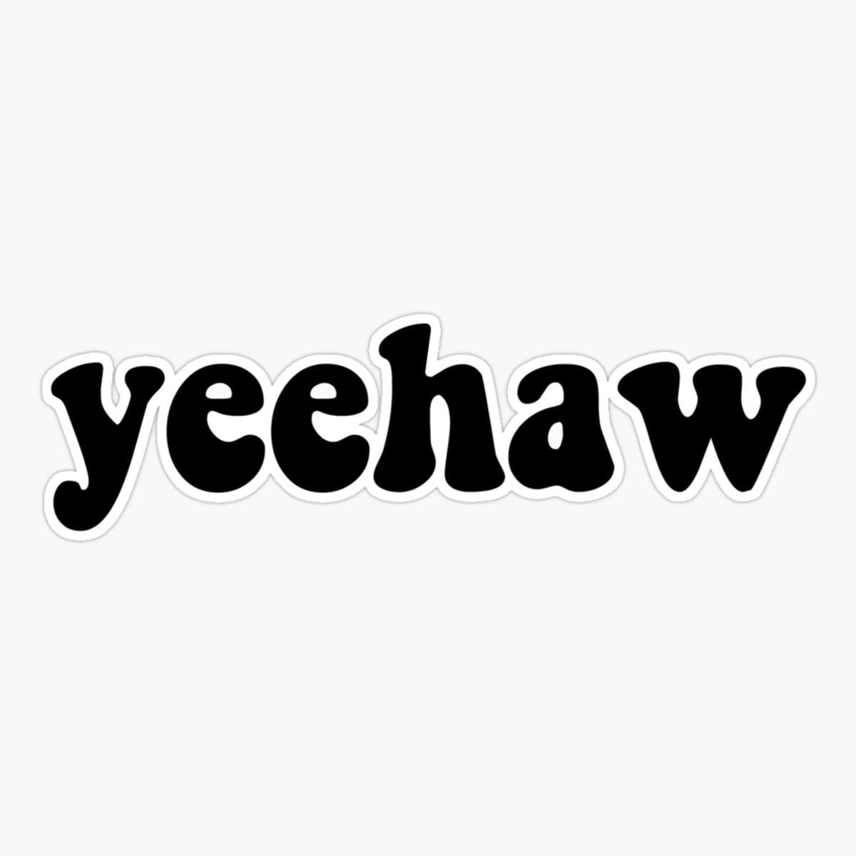 Maneki Yeehaw Sticker, Phone Decal Water Bottle Stickers Car Decals ...