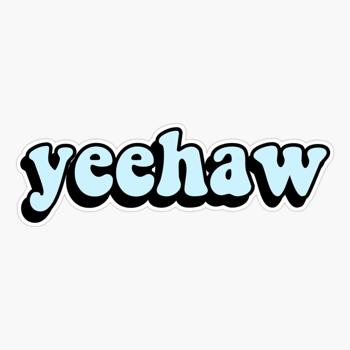 Maneki Yeehaw Sticker Sticker, Phone Decal Water Bottle Stickers Car ...