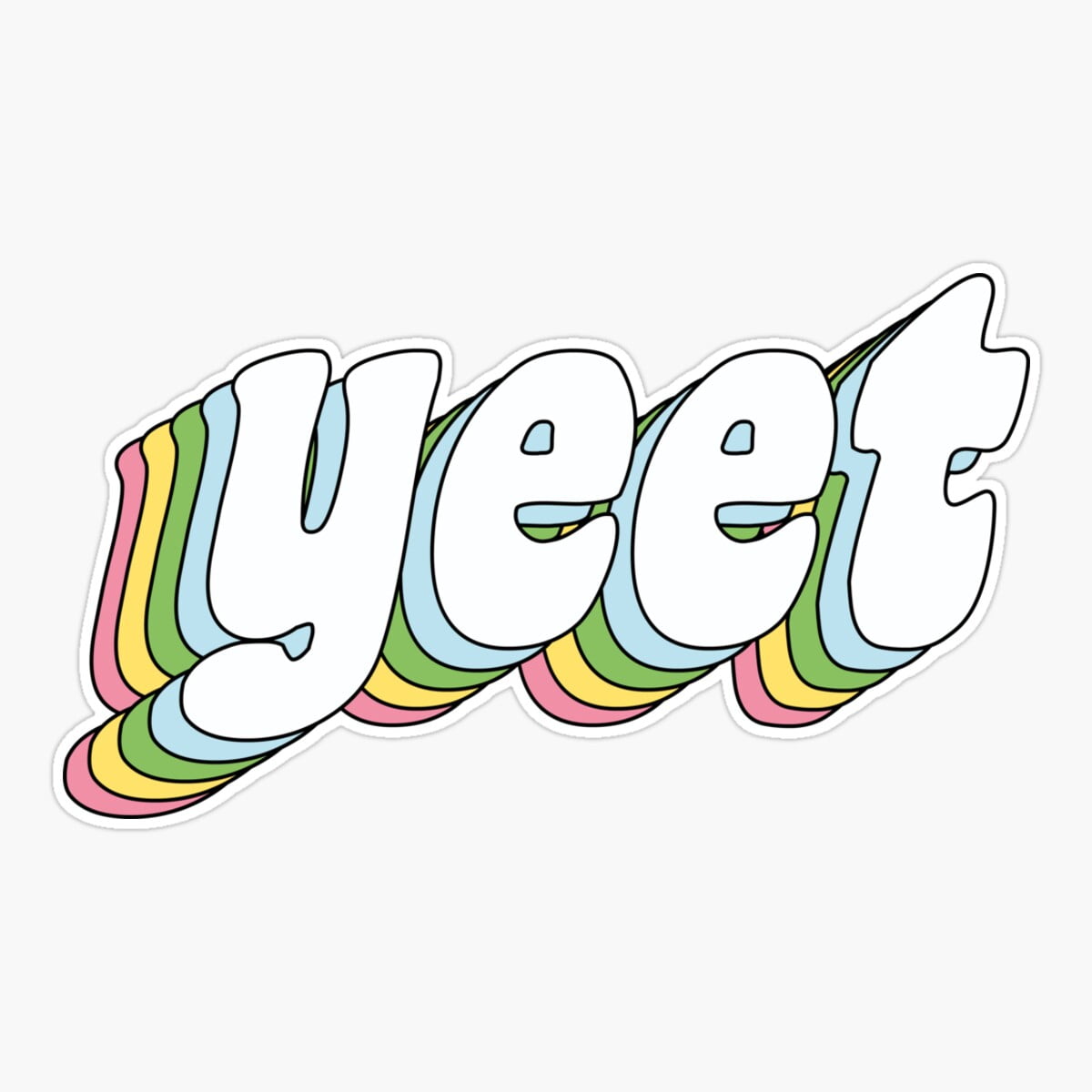 Maneki Yeet Sticker, Phone Decal Water Bottle Stickers Car Decals ...