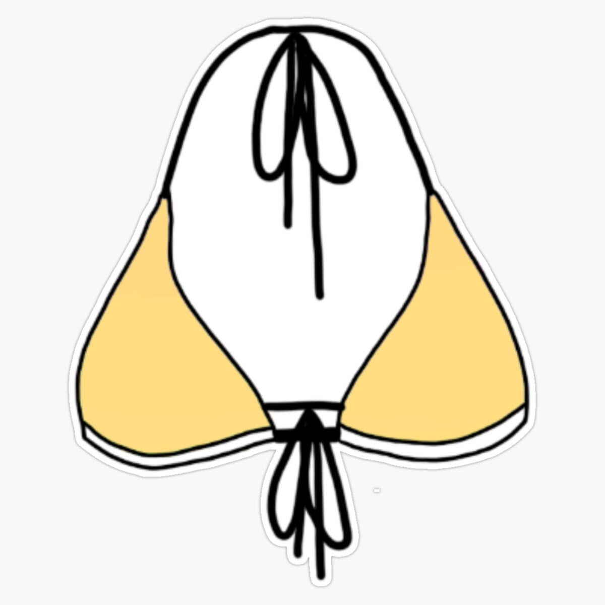 Maneki Yellow Bikini Er, Phone Decal Water Bottle Stickers Car Decals ...