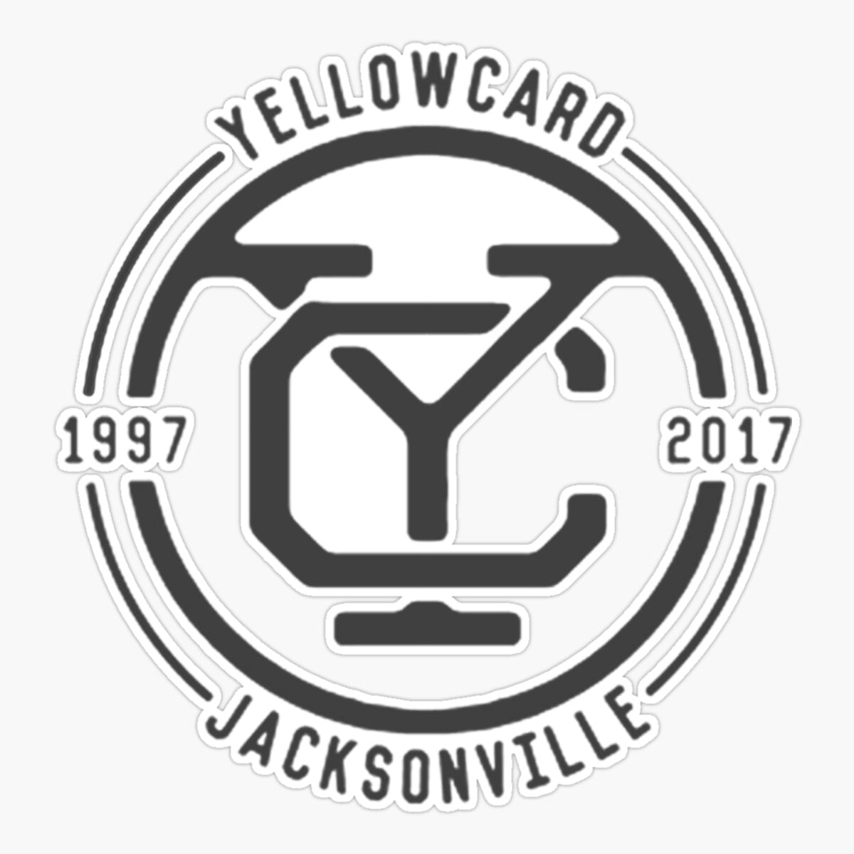 Maneki Yellowcard Awesome Punk Rock Band Heritage Graphic 'Jacksonville ...